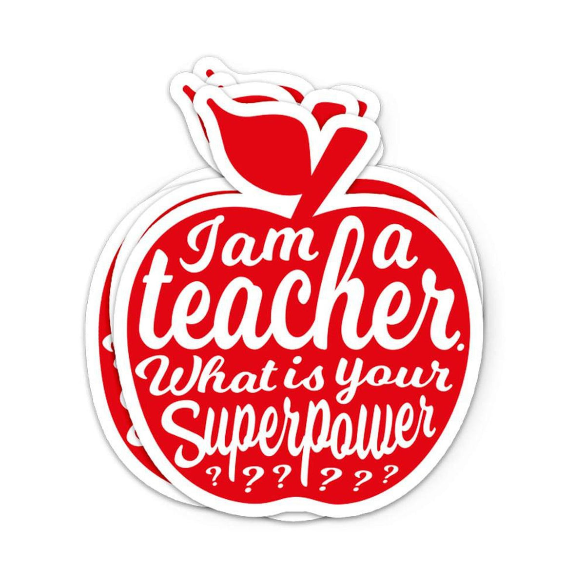 Sticker I am a teacher – Studio Inktvis