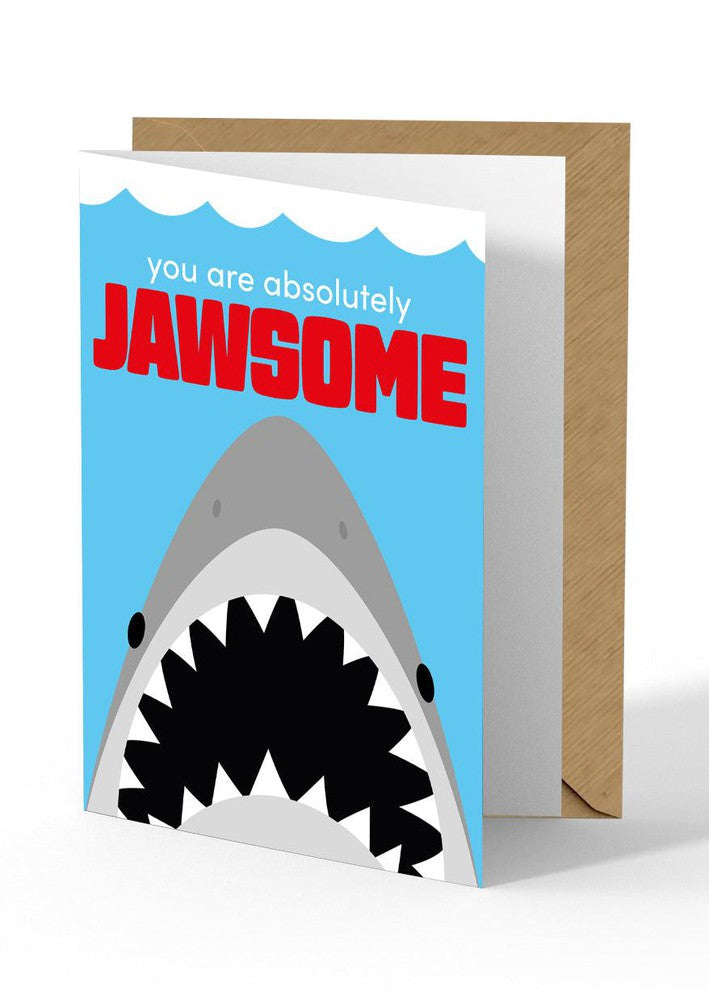 Greeting Card Shark You are absolutely jawsome – Studio Inktvis