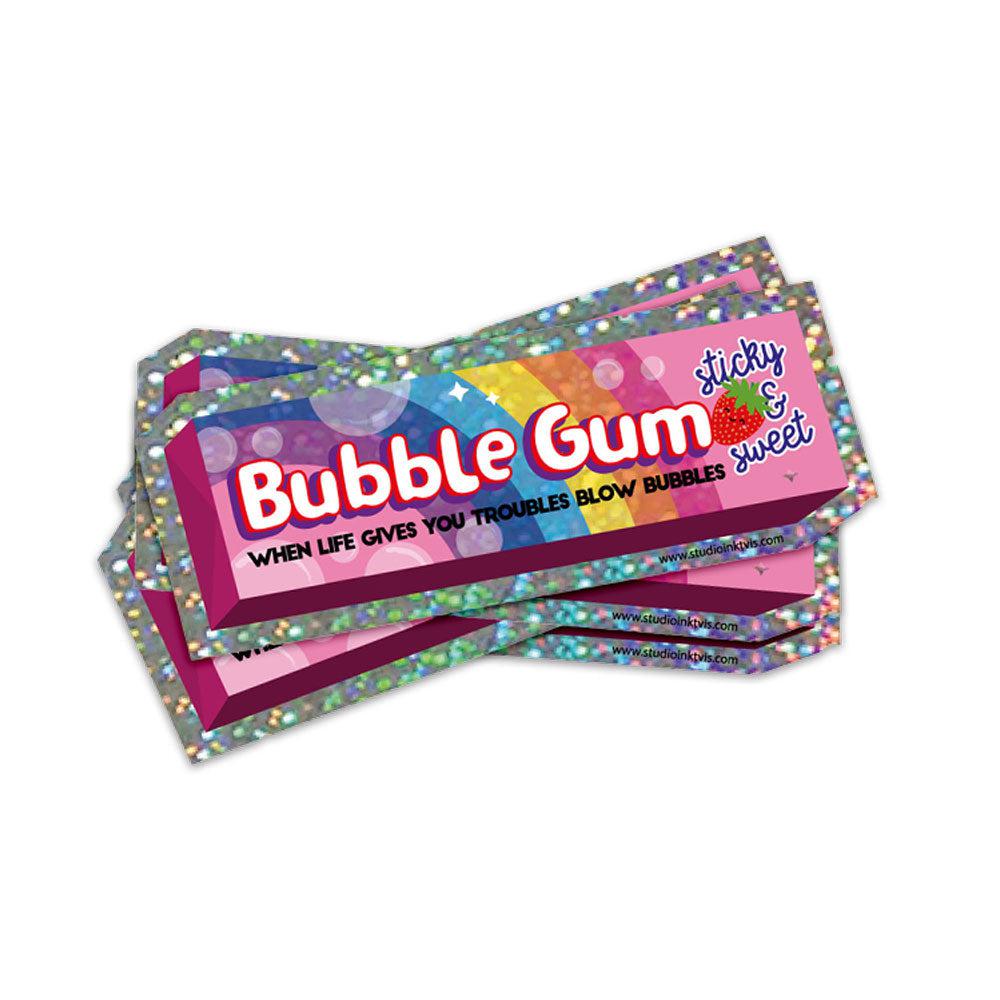 Glitter sticker Bubblegum – Studio Inktvis