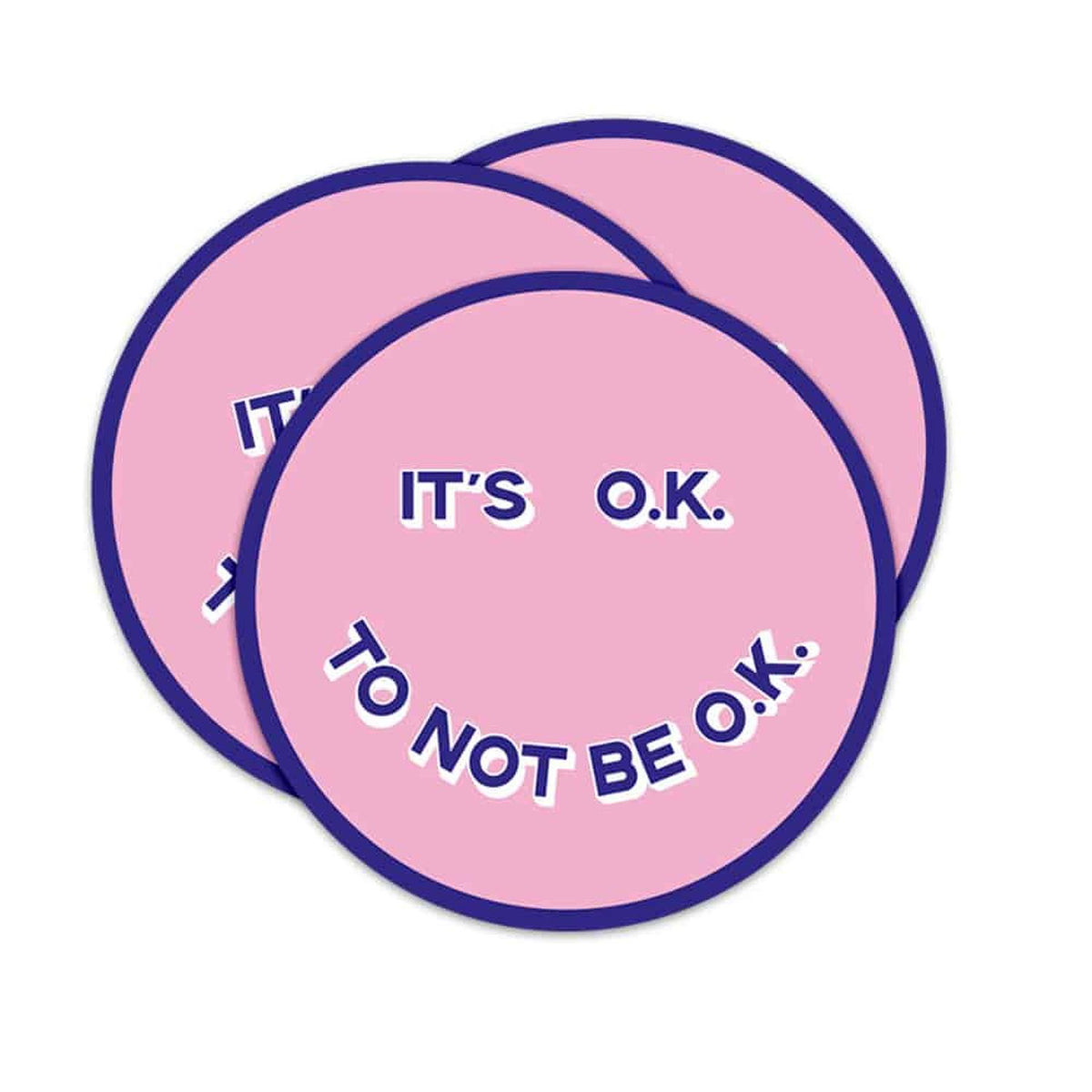 Sticker It's okay Smiley – Studio Inktvis