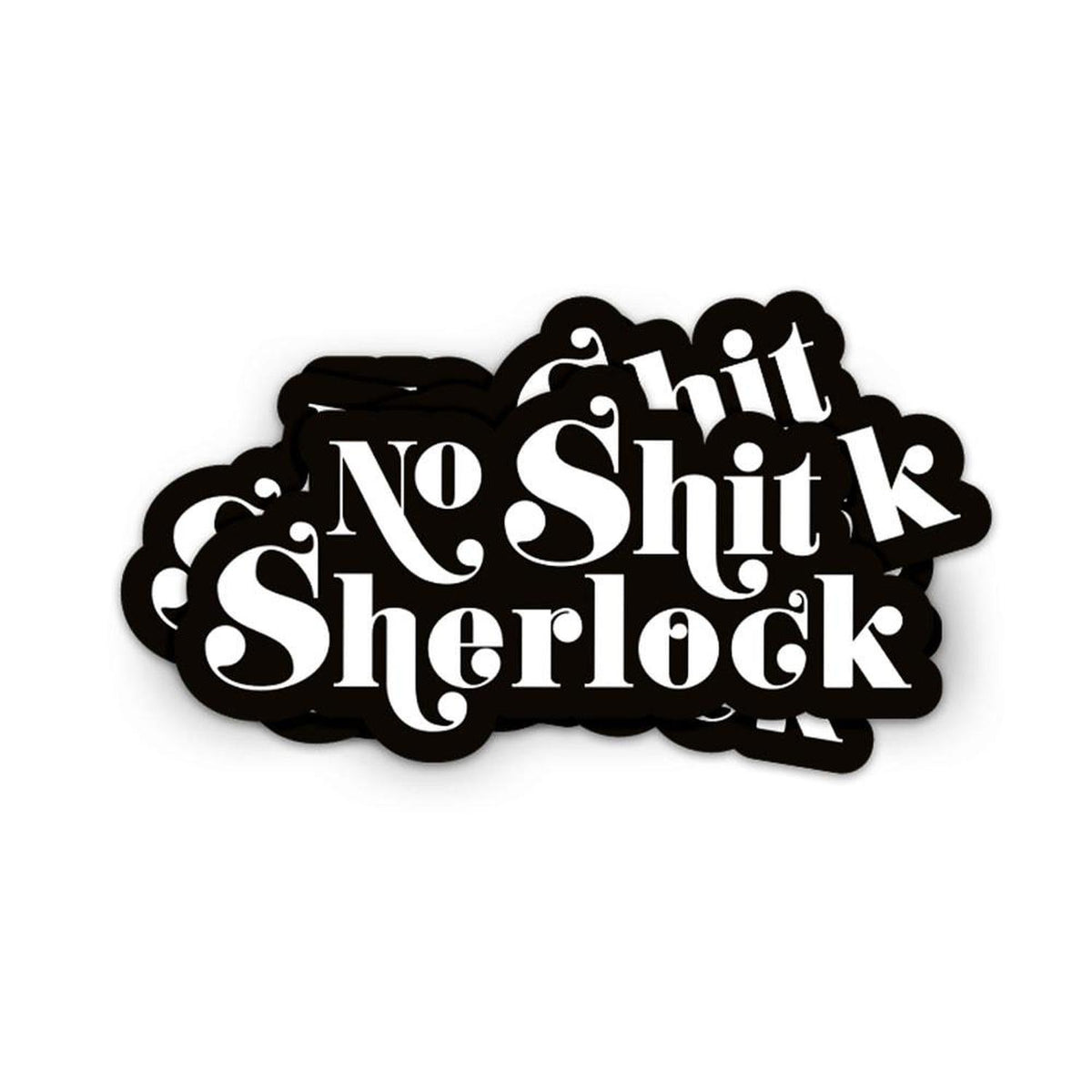 Sticker No shit Sherlock – Studio Inktvis